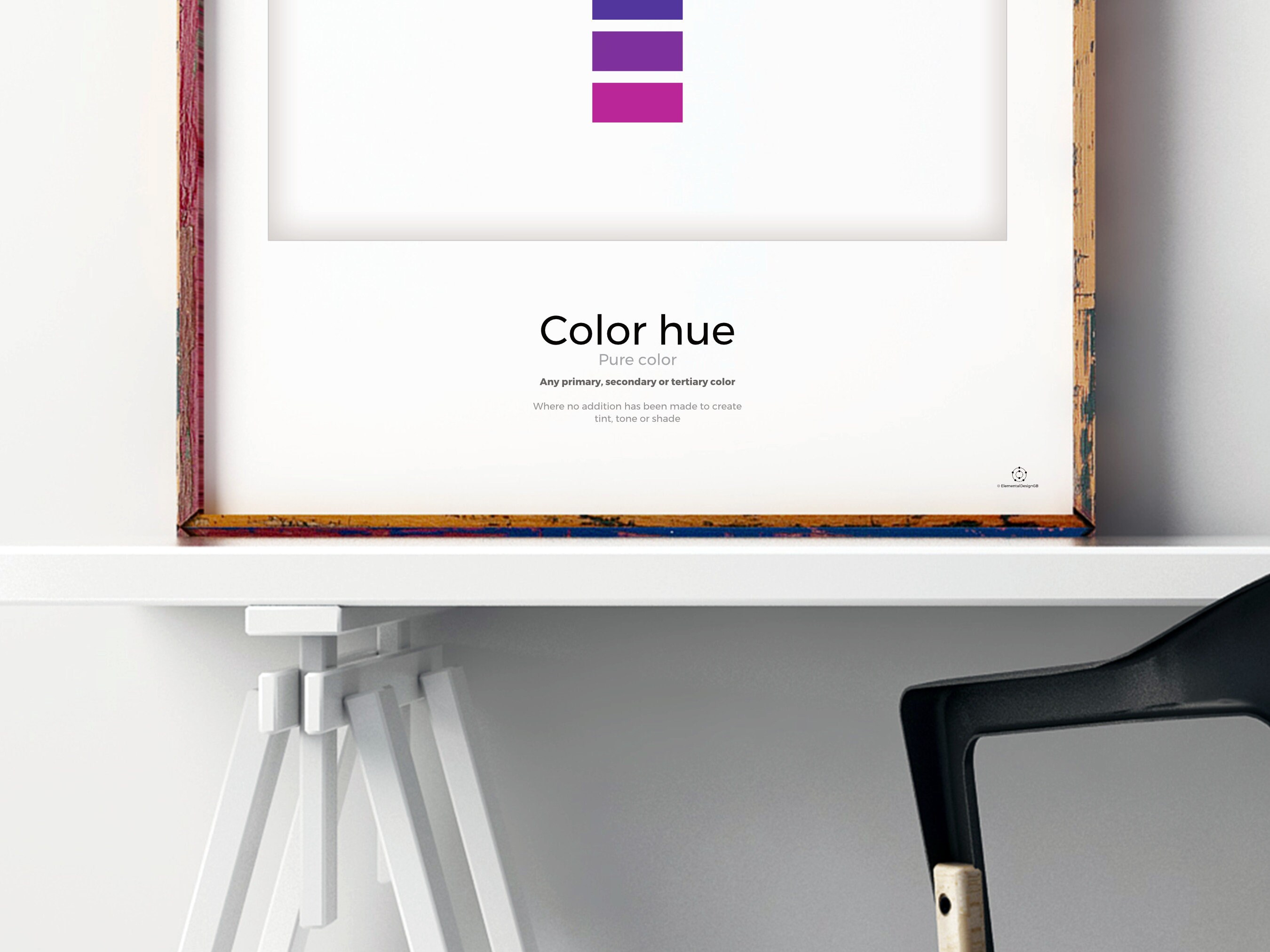 Color Theory HUE Reference Poster, Artist/designer Printable PDF ...