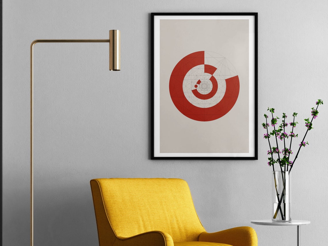 Golden Ratio Design Phi Original Digital Art Print, Poster Golden ...