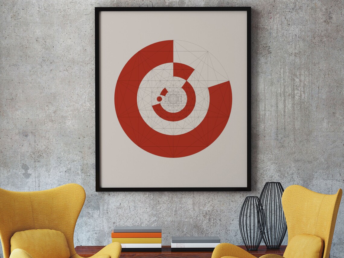 Golden Ratio Design Phi Original Digital Art Print, Poster Golden ...