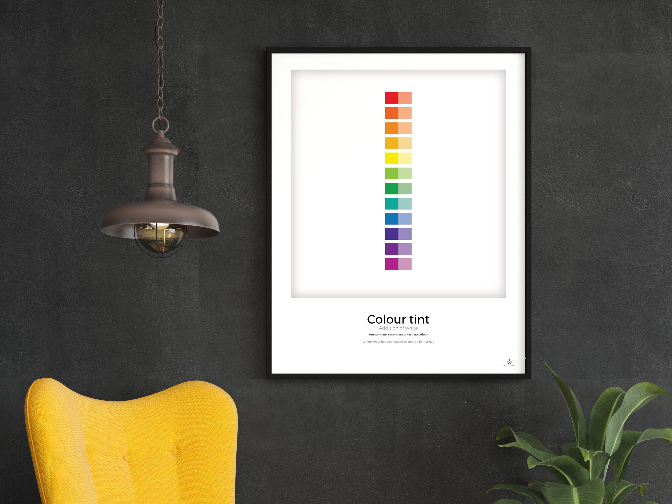 Color Theory TINT Reference Poster, Artist/designer Printable PDF ...