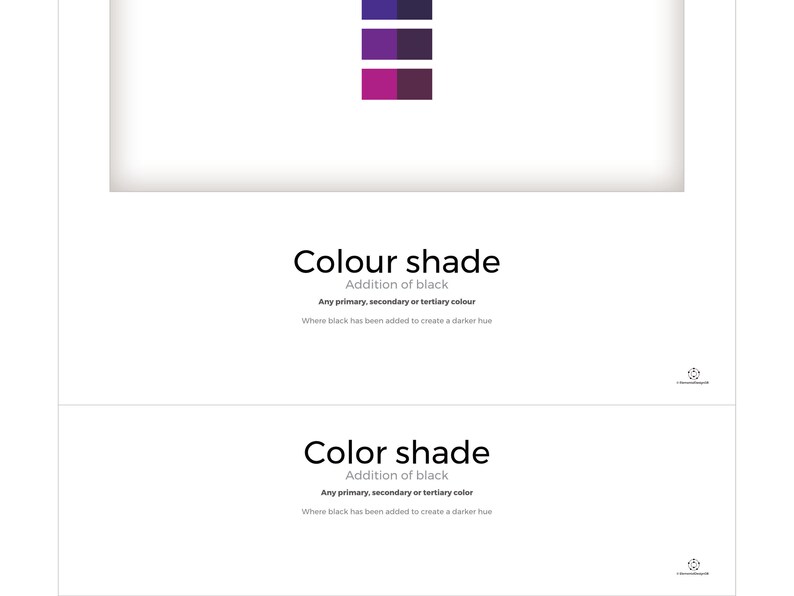 Color Theory SHADE Reference Poster, Artist/designer Printable PDF ...