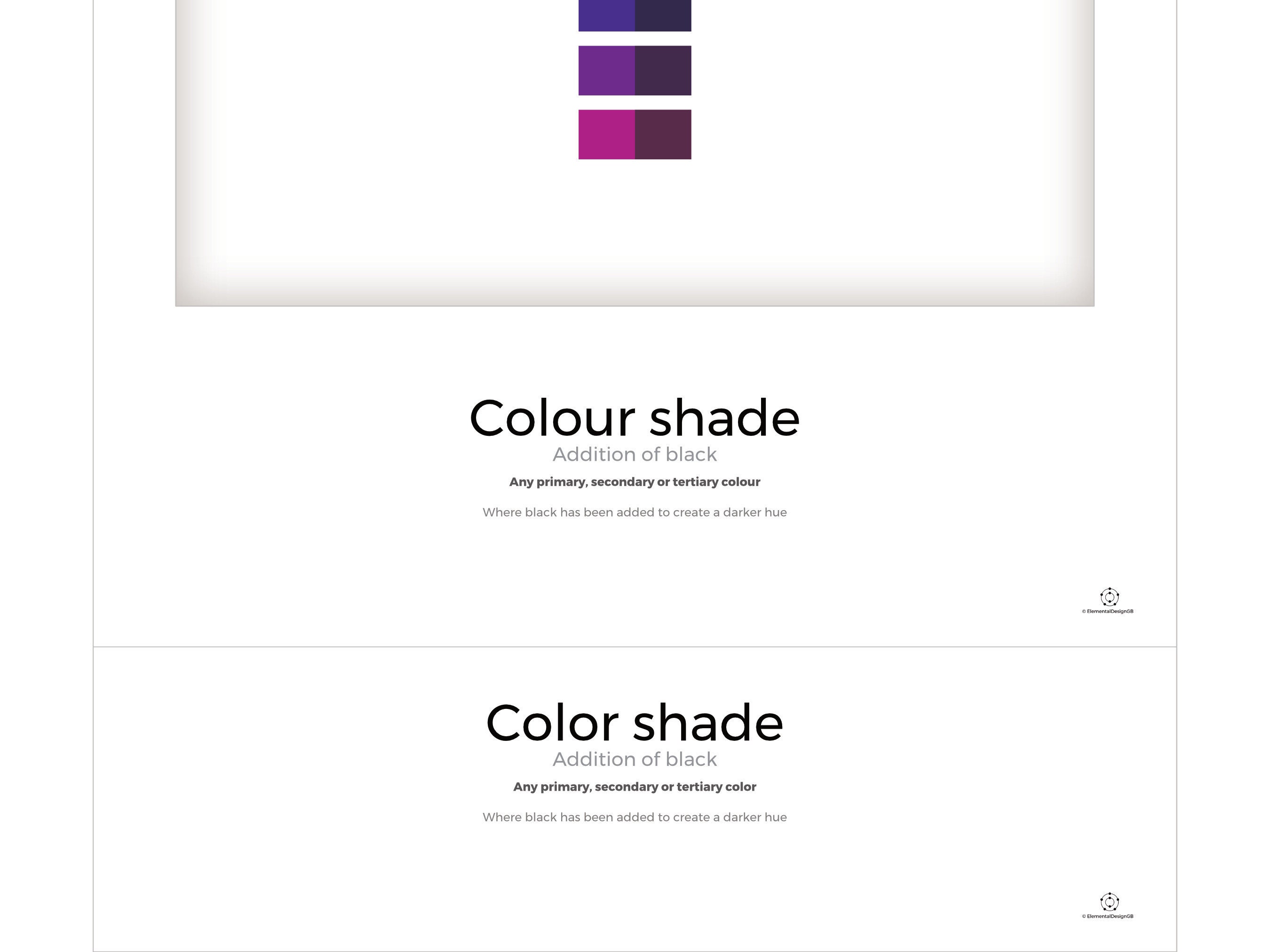 Color Theory SHADE Reference Poster, Artist/designer Printable PDF ...