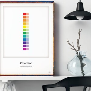 Color Theory TINT Reference Poster, Artist/designer Printable PDF ...