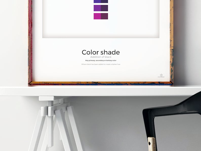 Color Theory SHADE Reference Poster, Artist/designer Printable PDF ...