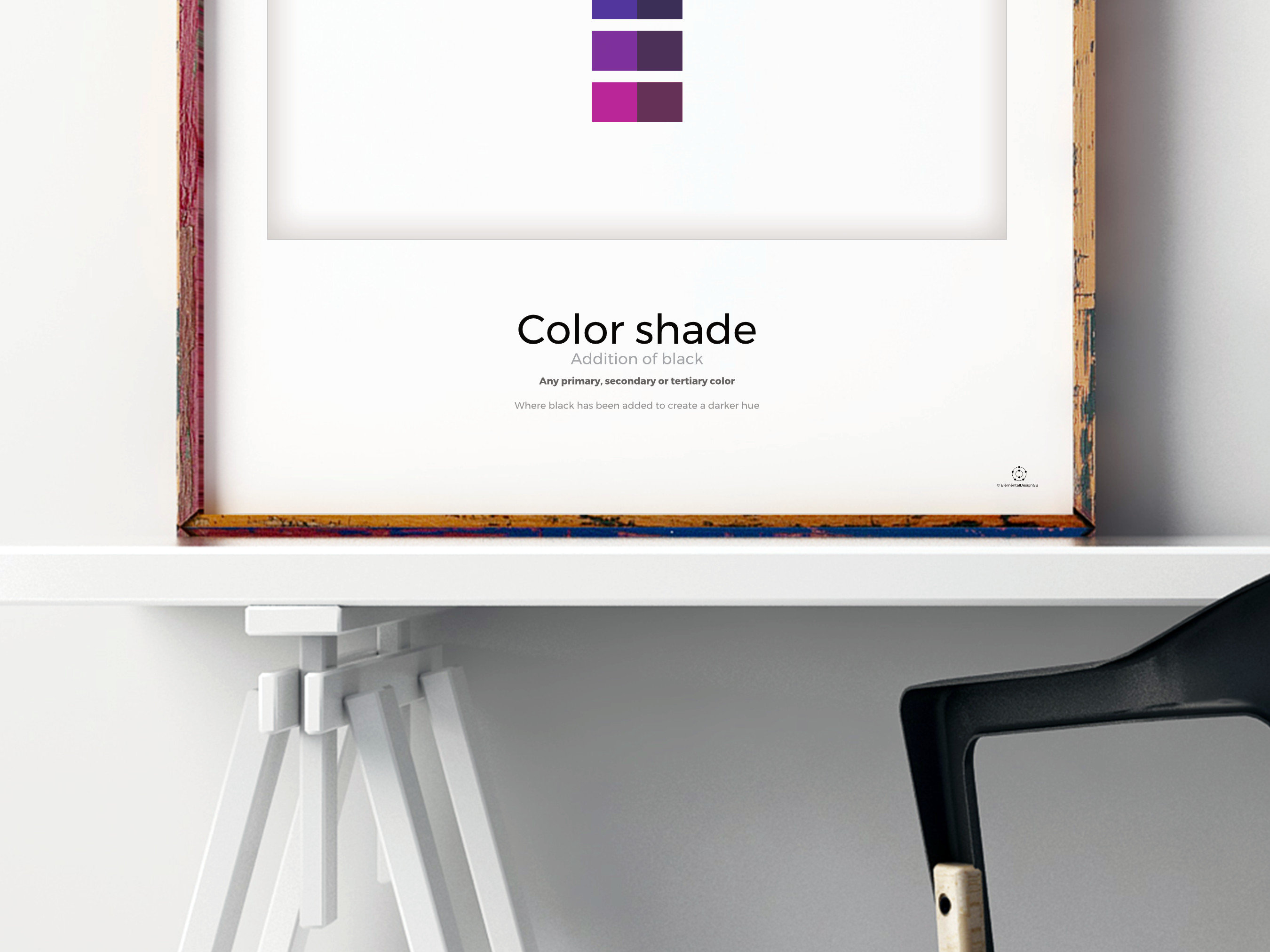 Color Theory SHADE Reference Poster, Artist/designer Printable PDF ...