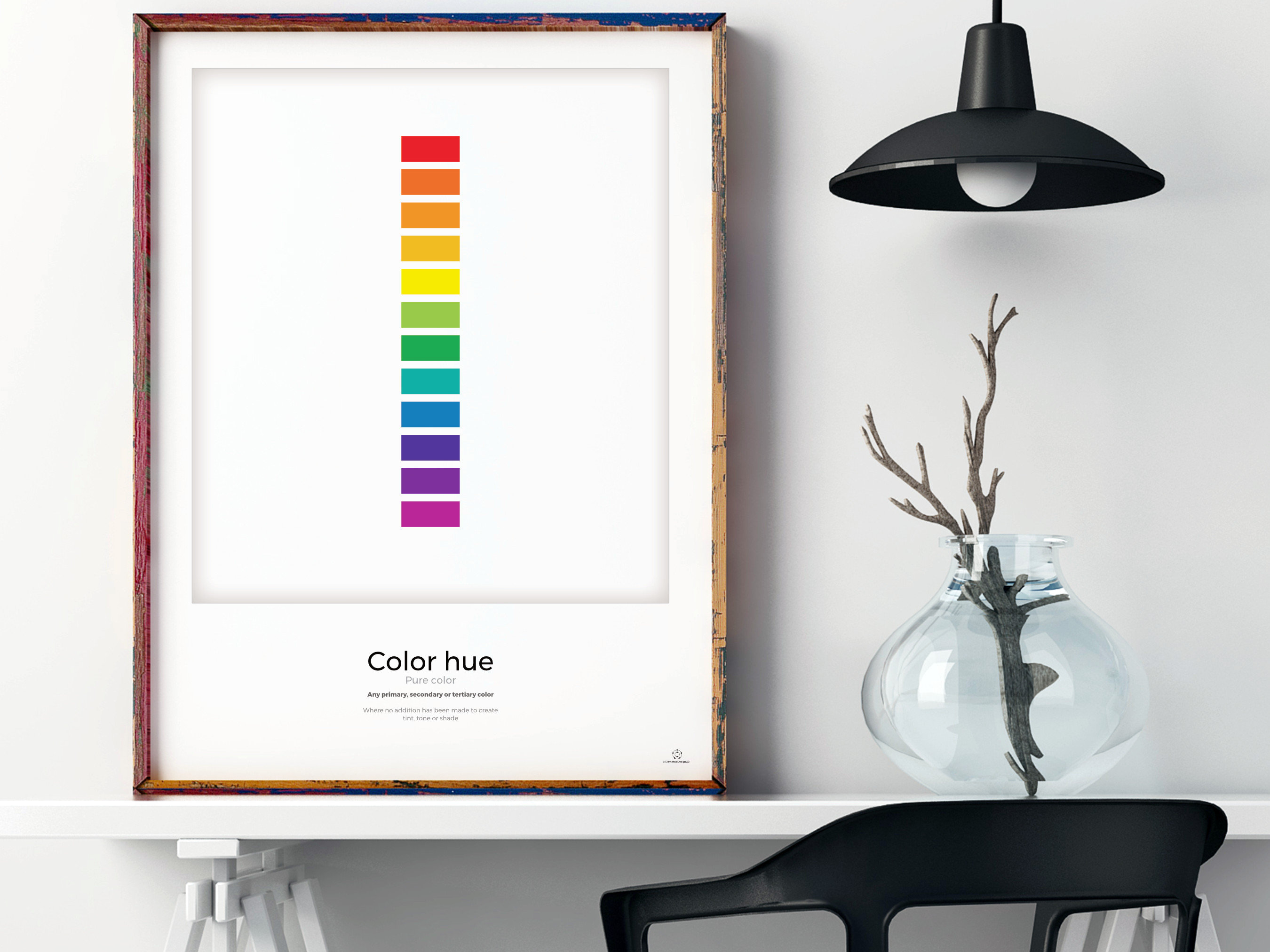 Color Theory HUE Reference Poster, Artist/designer Printable PDF ...