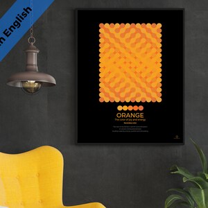 Color Psychology ORANGE V2, Light & Dark Color Theory Reference Posters ...
