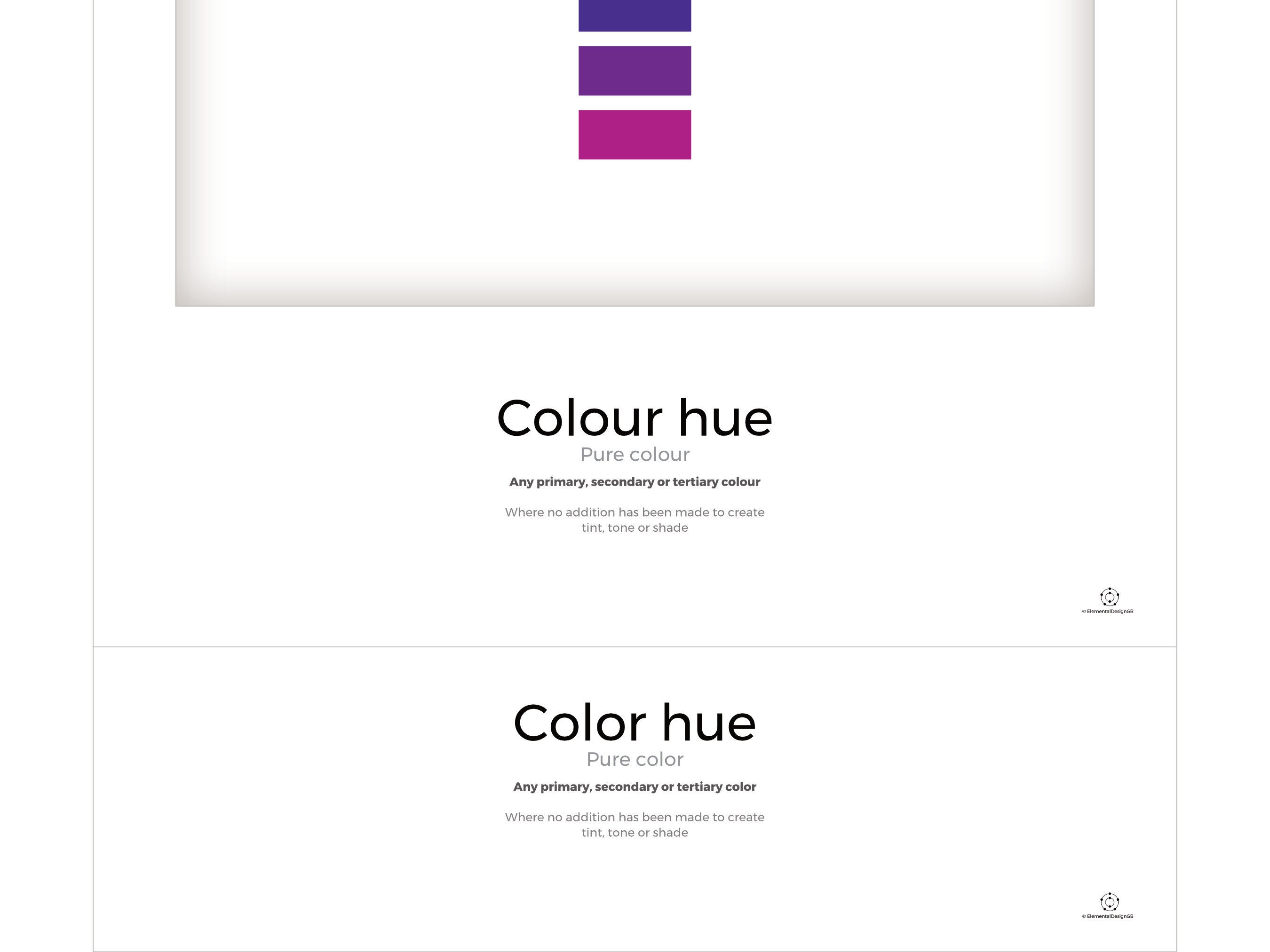 Color Theory HUE Reference Poster, Artist/designer Printable PDF ...