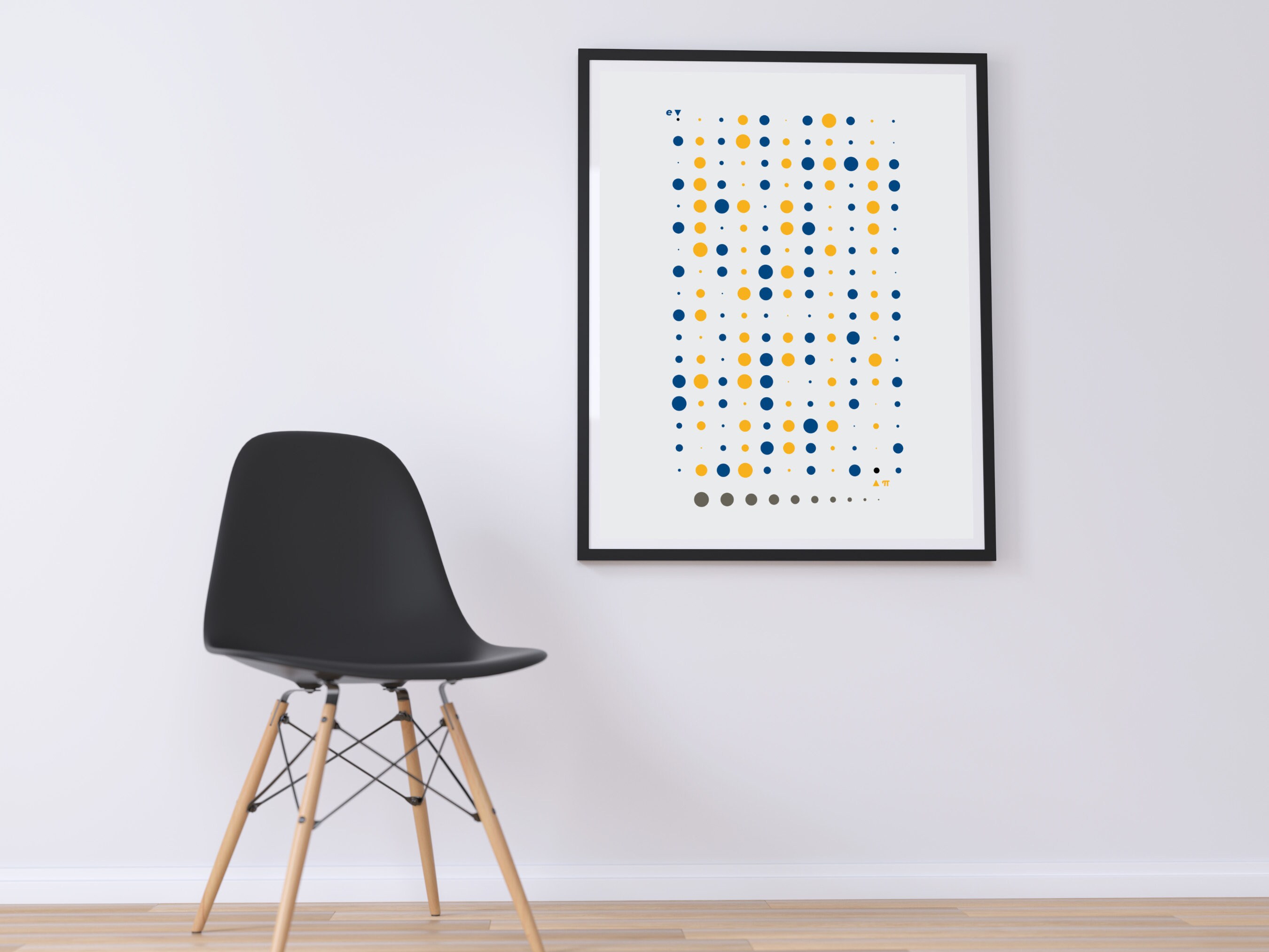 Irrational Number - Pi and Euler's Number Original Art Print, Leonhard ...