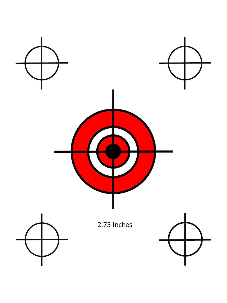 TARGETS-18 Targets Pdfs- 2 With MIL Dot Markings-multiple Sizes ...