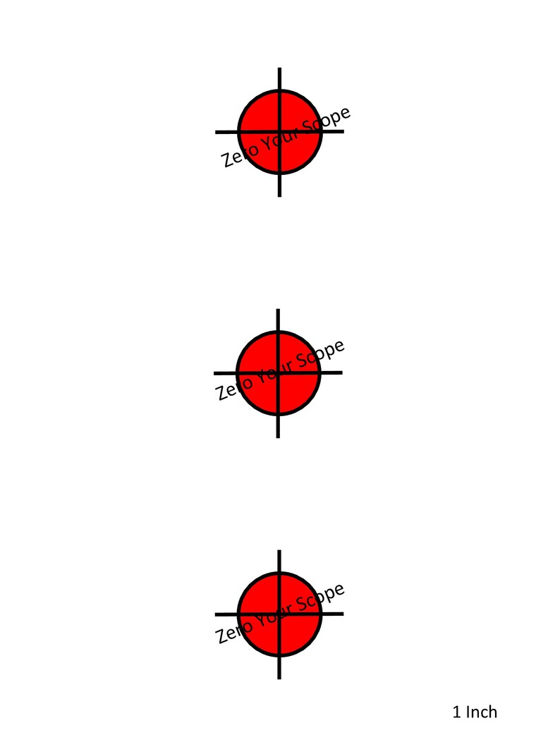 TARGETS-18 Targets Pdfs- 2 With MIL Dot Markings-multiple Sizes ...