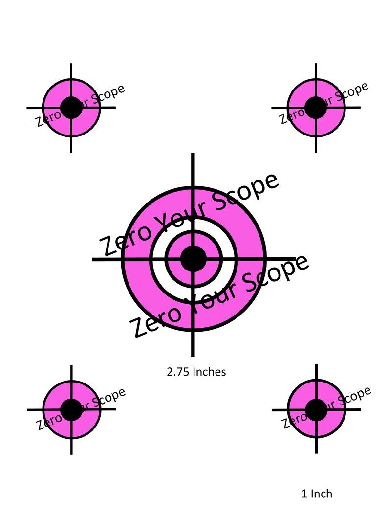 TARGETS-18 Targets Pdfs- 2 With MIL Dot Markings-multiple Sizes ...