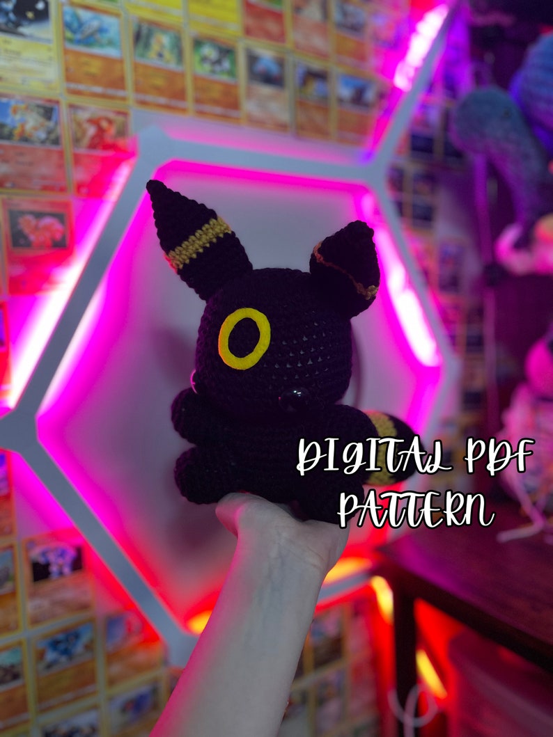 Umbreon Crochet Pattern - Etsy