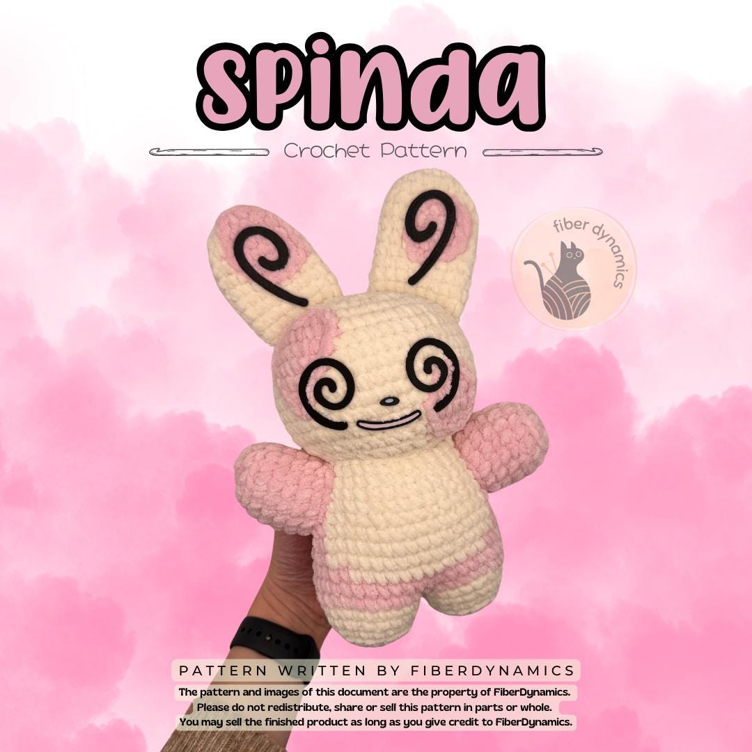 Valentine's Day Spinda Crochet Pattern - Etsy UK