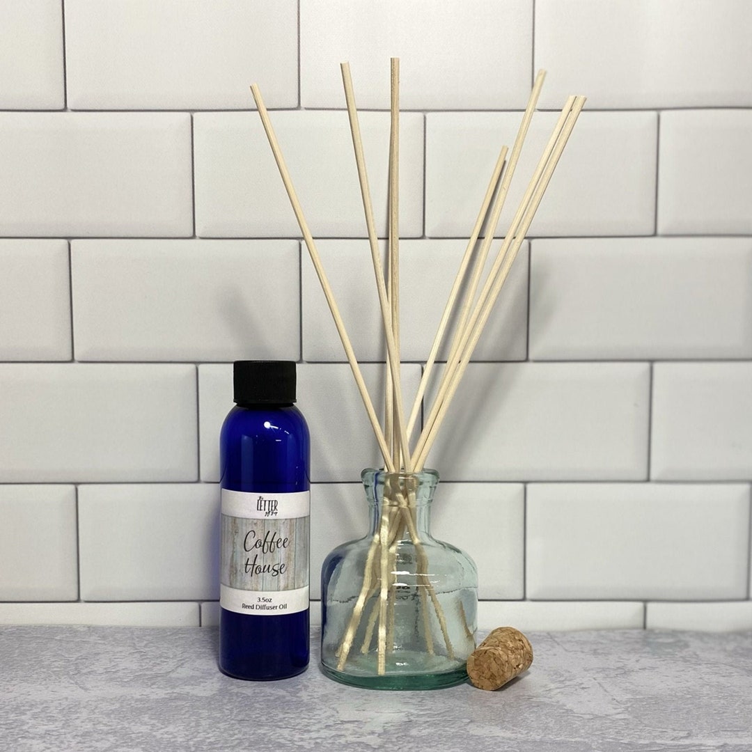 Rattan Reed Diffuser: Flameless Mantle Decor & New House Gift - Etsy