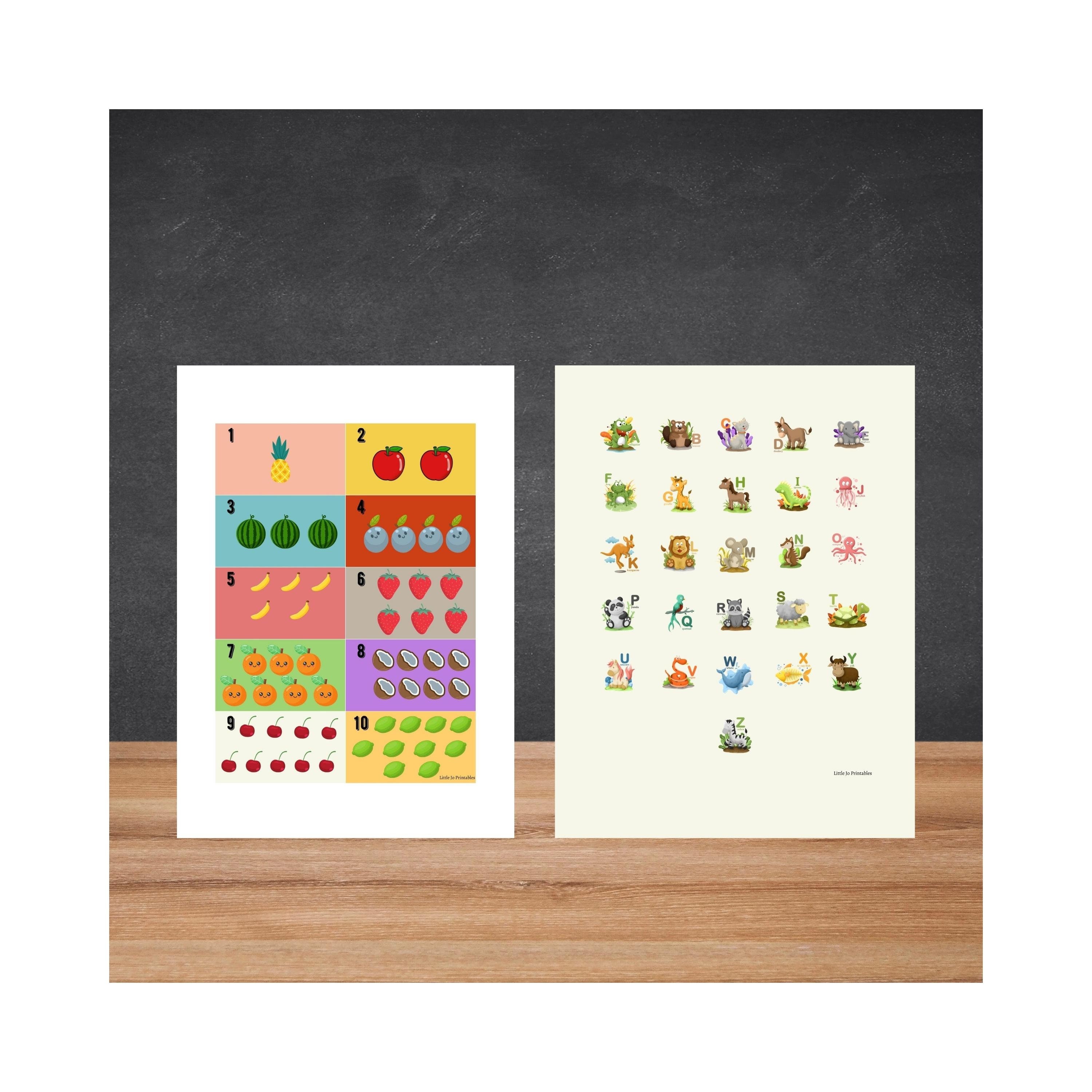 Preschool/classroom/homeschool Alphabet and Numbers Educational Bundle ...