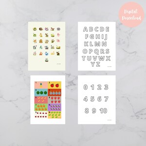 Preschool/classroom/homeschool Alphabet and Numbers Educational Bundle ...