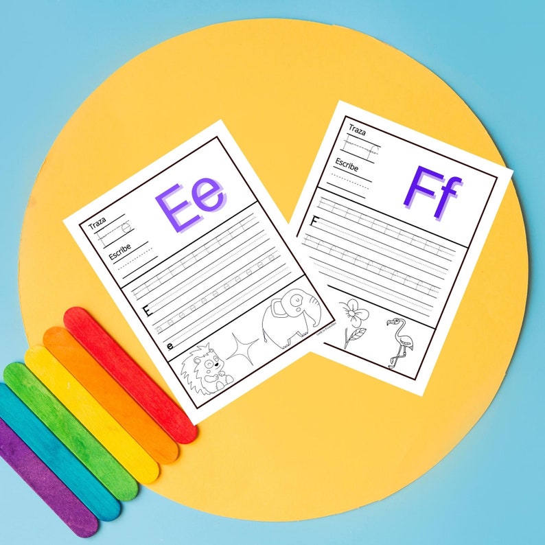 Spanish Tracing Alphabets Printable for Preschoolers Trace - Etsy