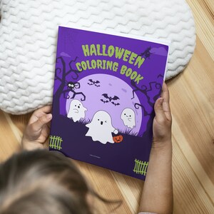 20 Page Cute Halloween Coloring Book for Kids and Toddlers, Non-scary ...
