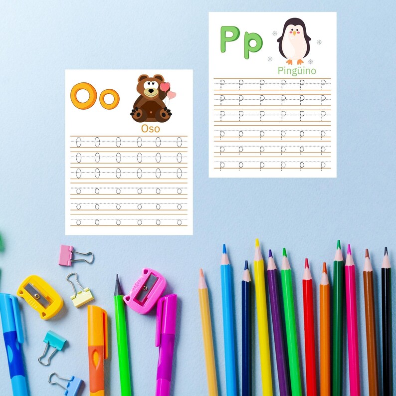 Spanish Learn to Write Printable, Alphabet Digital Download, Toddler ...