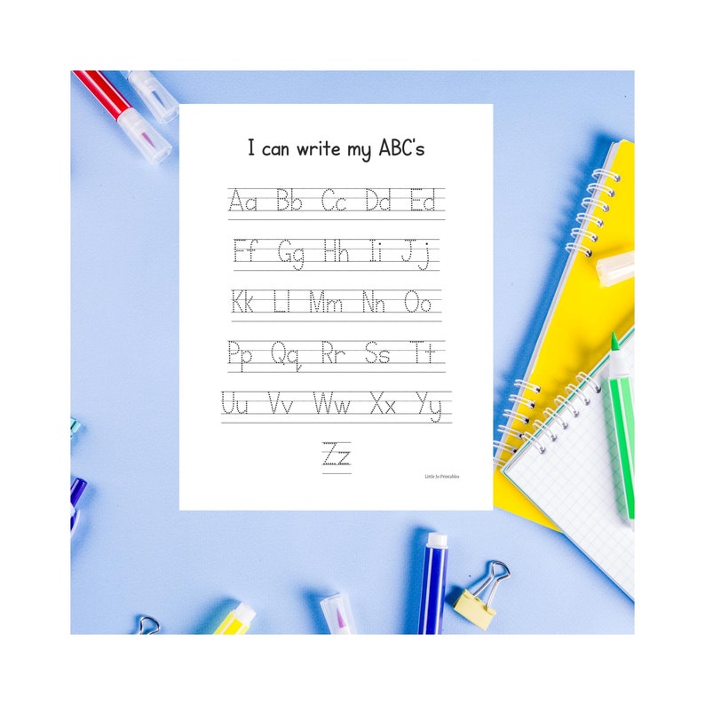 55 Page Alphabet and Number Tracing Bundle, With BONUS Page ...