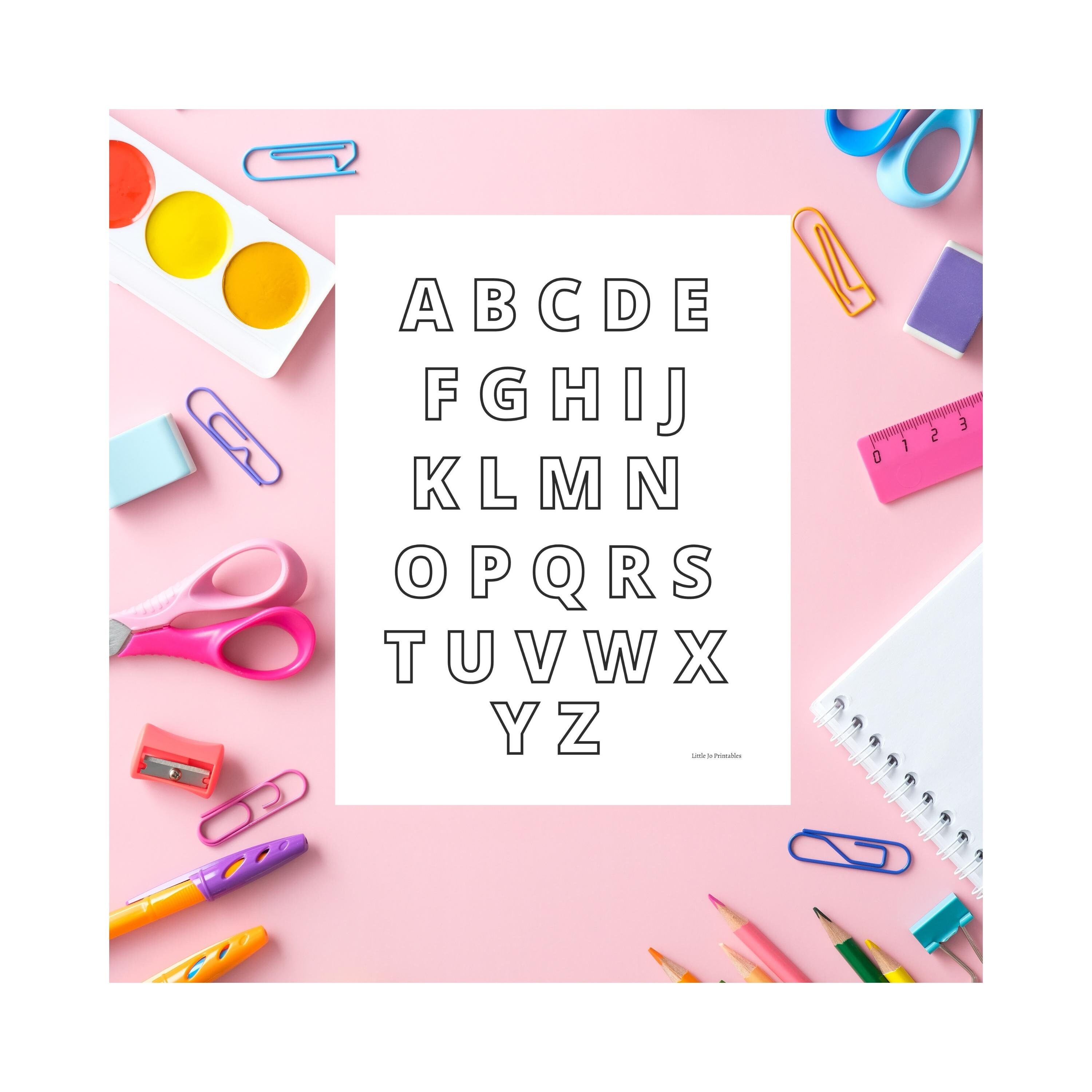 55 Page Alphabet and Number Tracing Bundle, With BONUS Page ...