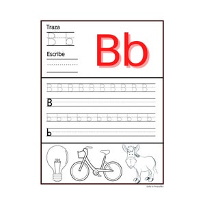 Spanish Tracing Alphabets Printable for Preschoolers, Trace Letters ...