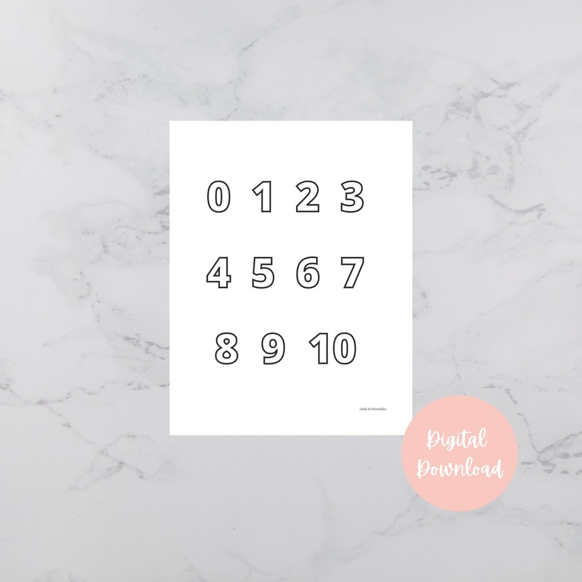 Alphabet and Numbers Coloring Printable, Coloring Pages, Kids Coloring ...