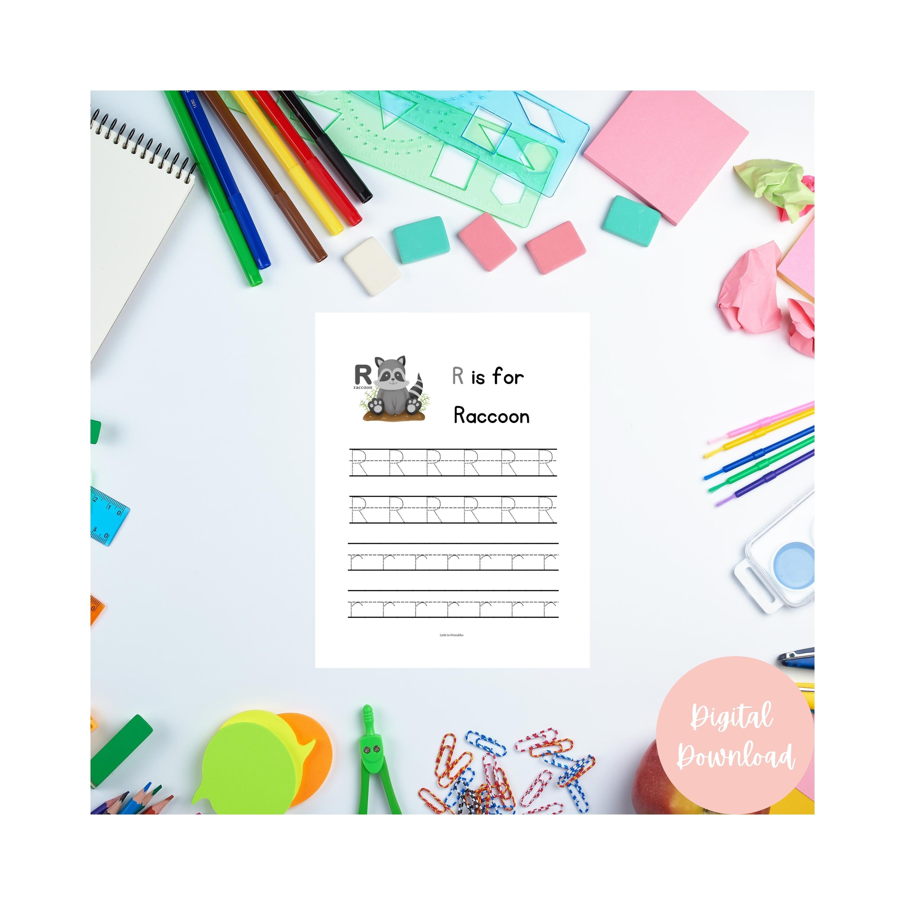 26 Page Alphabet Tracing Workbook, Handwriting Practice Sheet ...