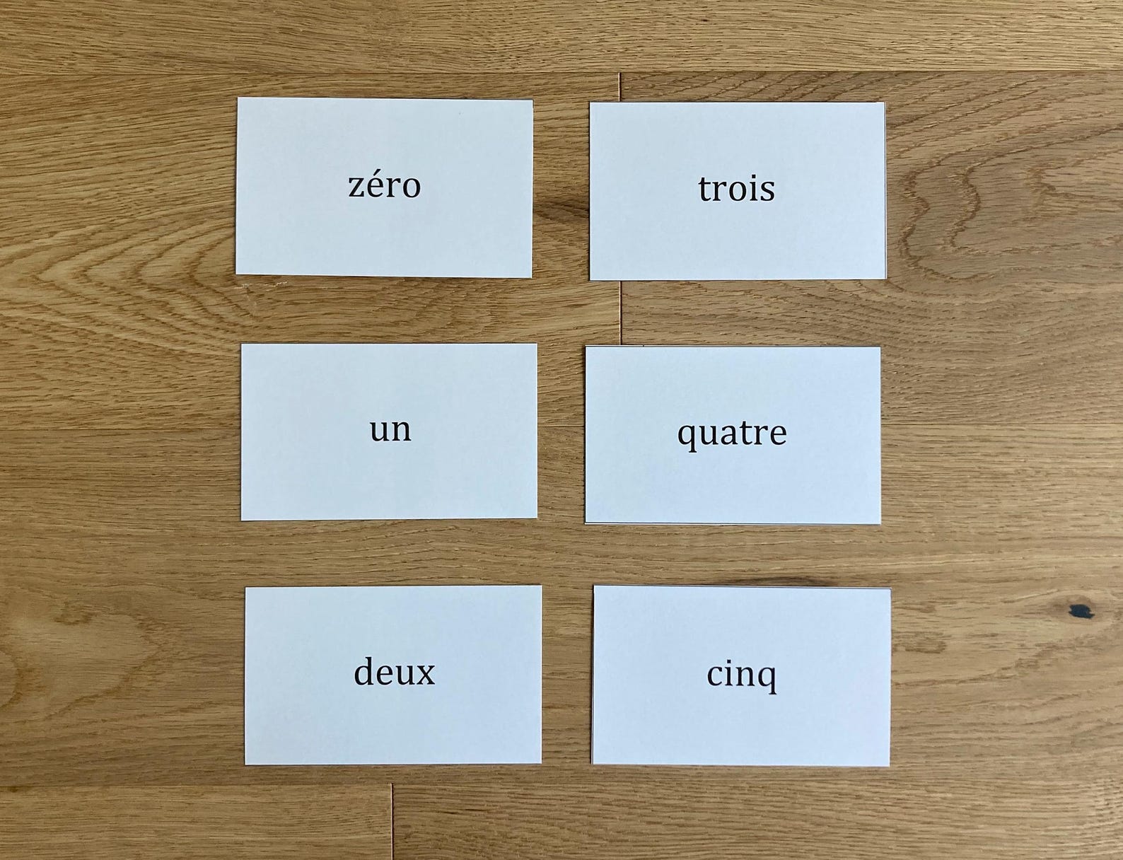 Numbers French/english Flashcards Double-sided 49 Cards - Etsy