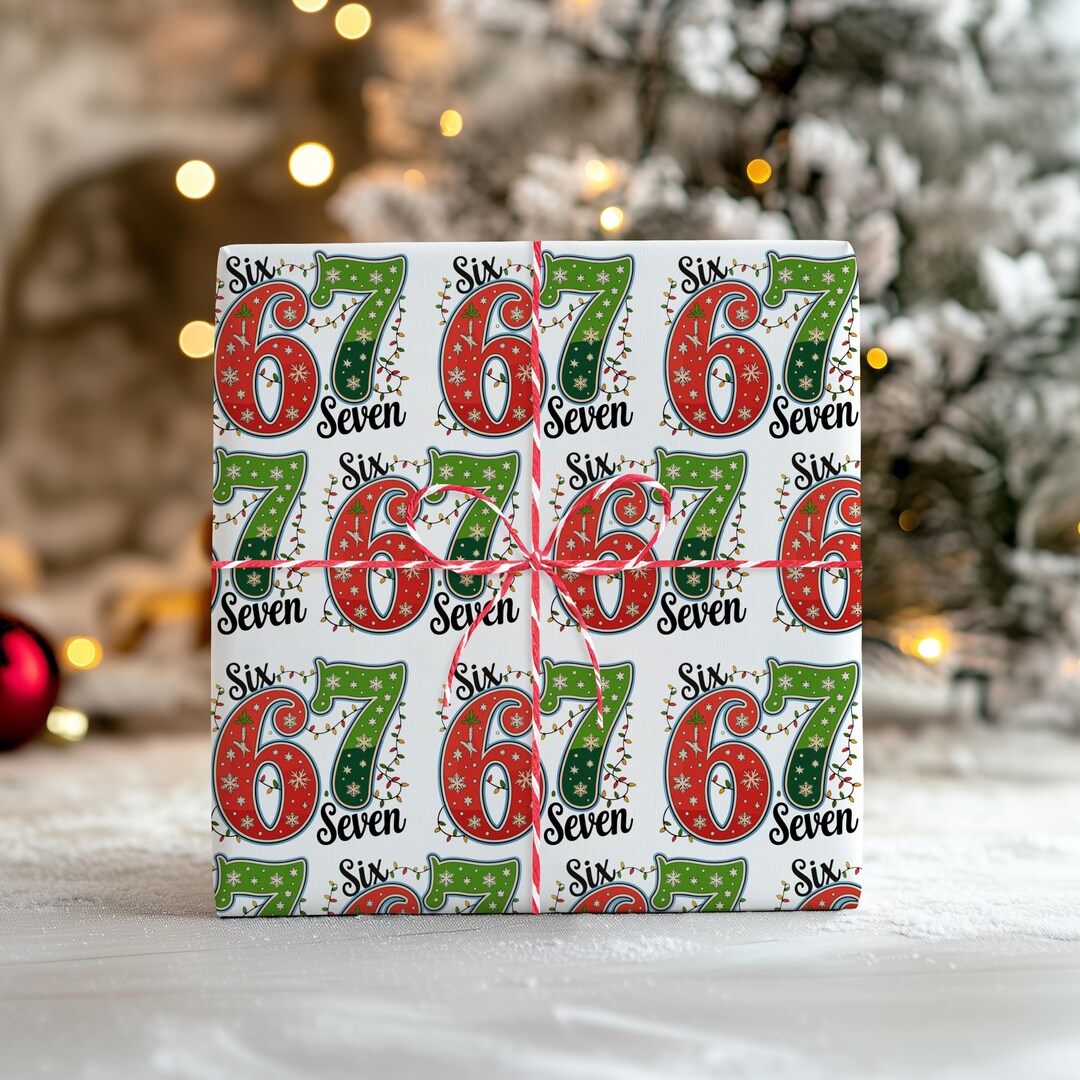 67 Wrapping Paper - Six Seven Gift Wrap - Etsy