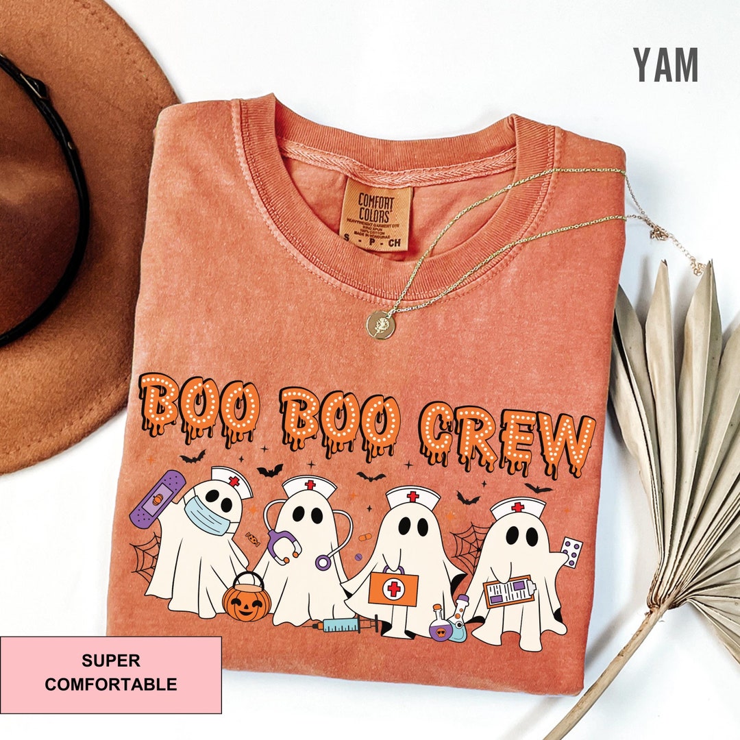 Comfort Colors Halloween Nurse Shirt: Boo Boo Crew Spooky Season - Etsy
