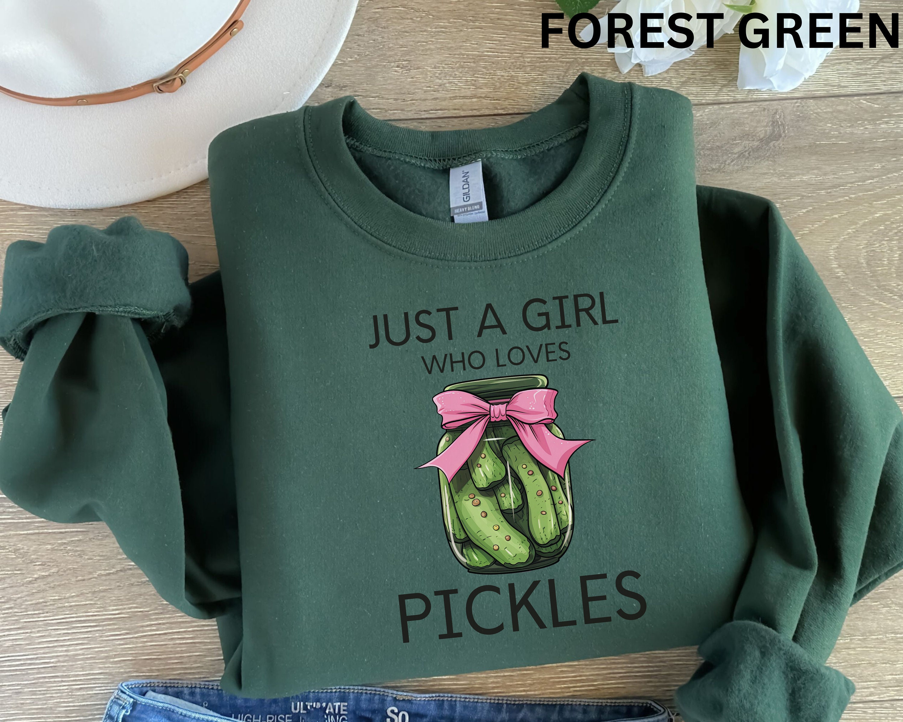 Pickle Lovers Sweatshirt, Pickle Jar Sweatshirt, Pickles Shirt, Just A ...