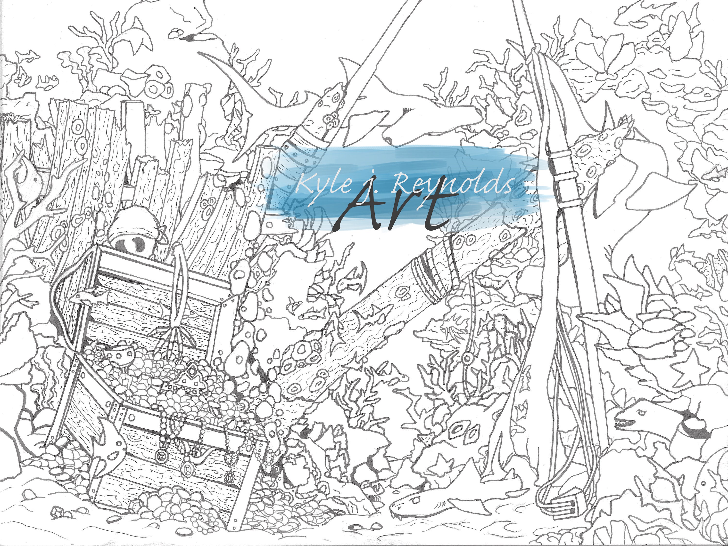 Pirate Ship Themed Digital Coloring Pages Pack Includes 5 Different ...