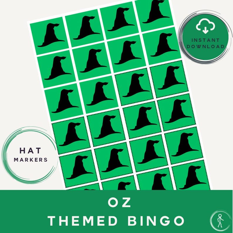 Wicked & Oz Bingo Game – Printable Musical Party Game for Kids, Teens ...