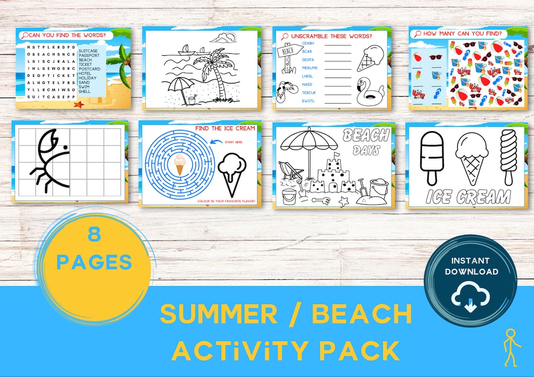 Summer Activity Pack L Childrens Summer Activities | Kids Summer Games ...