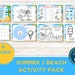Kids Summer Activity Pack: Beach Games & Coloring (digital Download) - Etsy