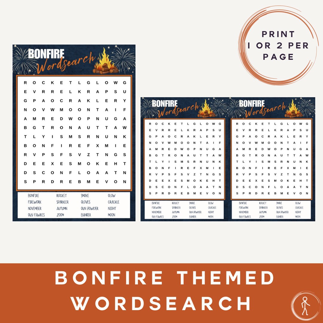 Guy Fawkes / Bonfire Night - Wordsearch - Etsy