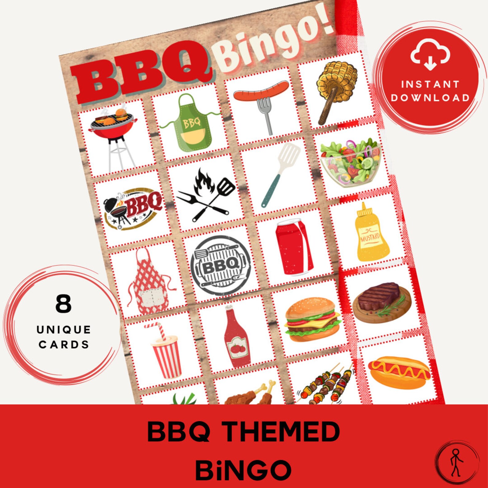 BBQ Bingo | Family Themed Bingo | Retro Games | Summer Bingo | BBQ ...