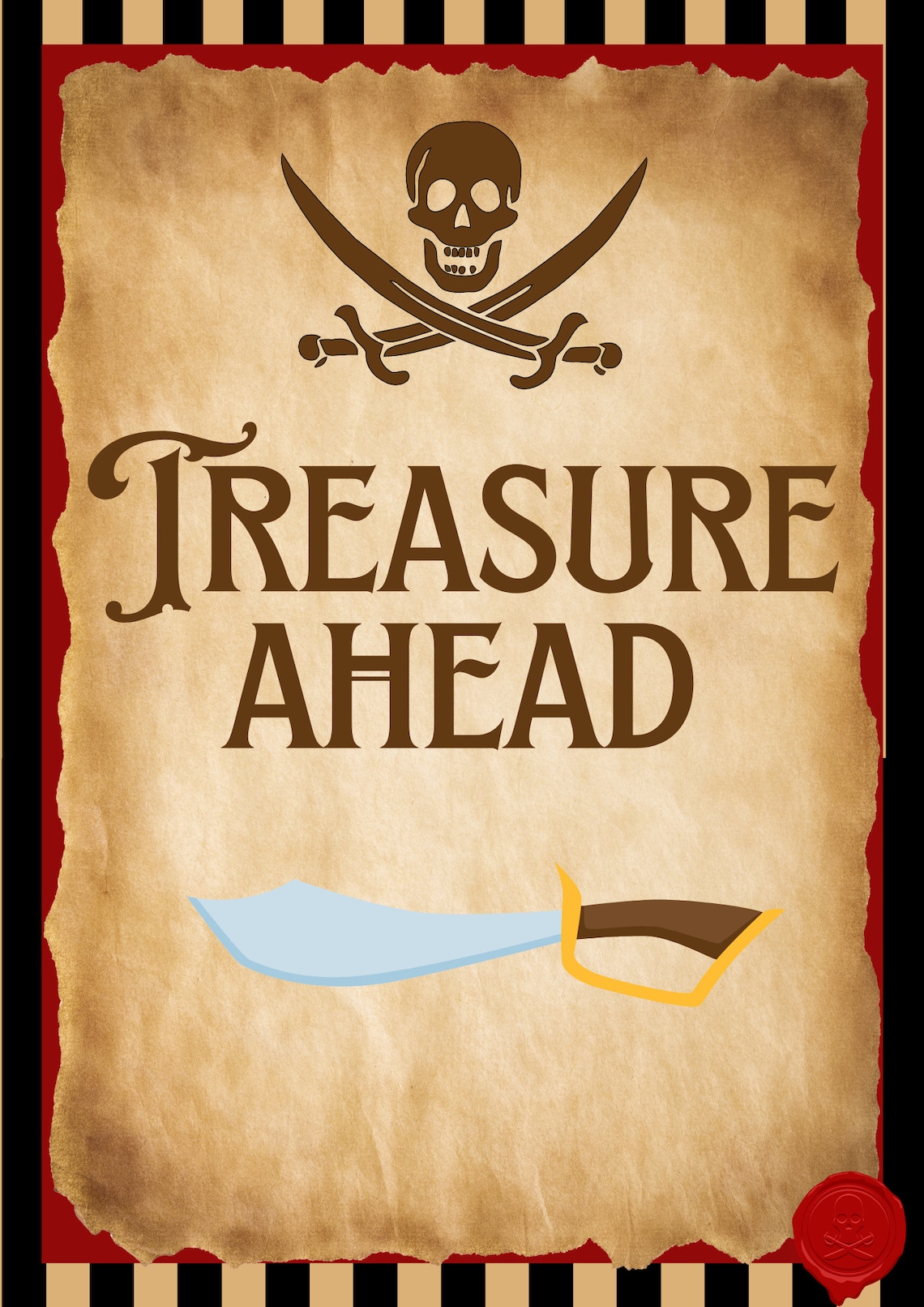 Pirate Treasure Hunt: Rhyming Clues, Kids Party Game (digital Download ...