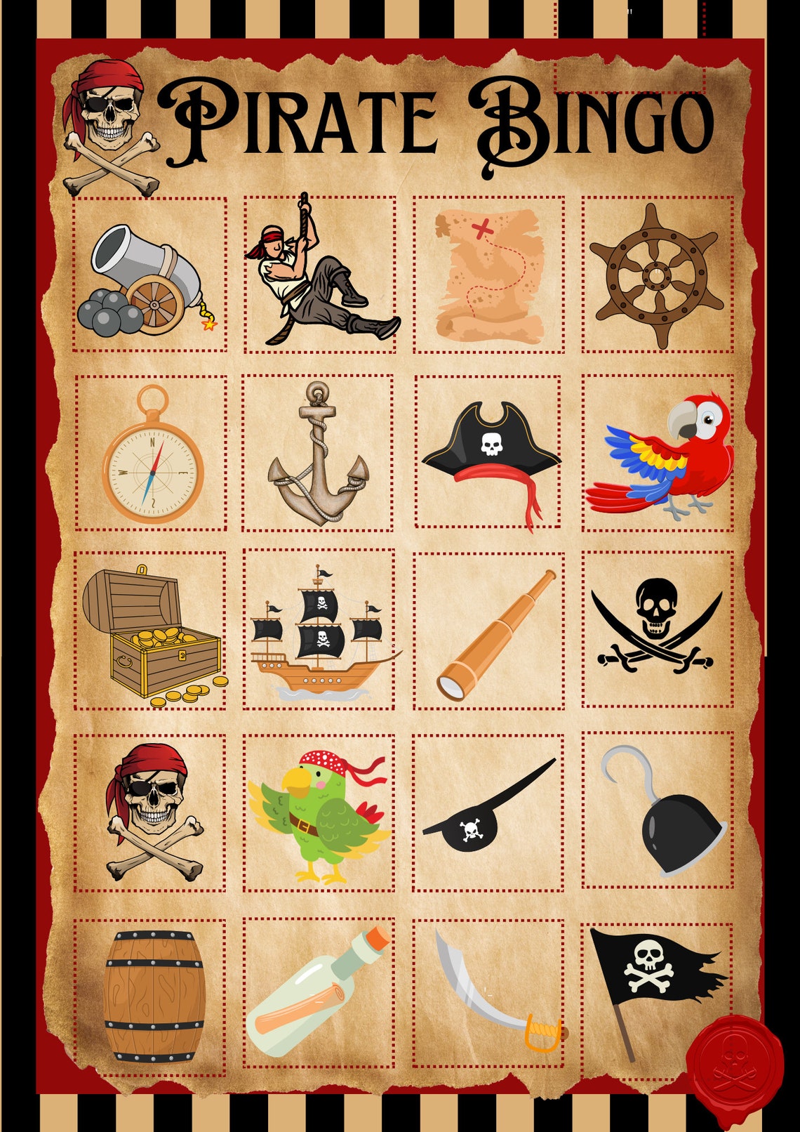 Pirate Bingo - Etsy
