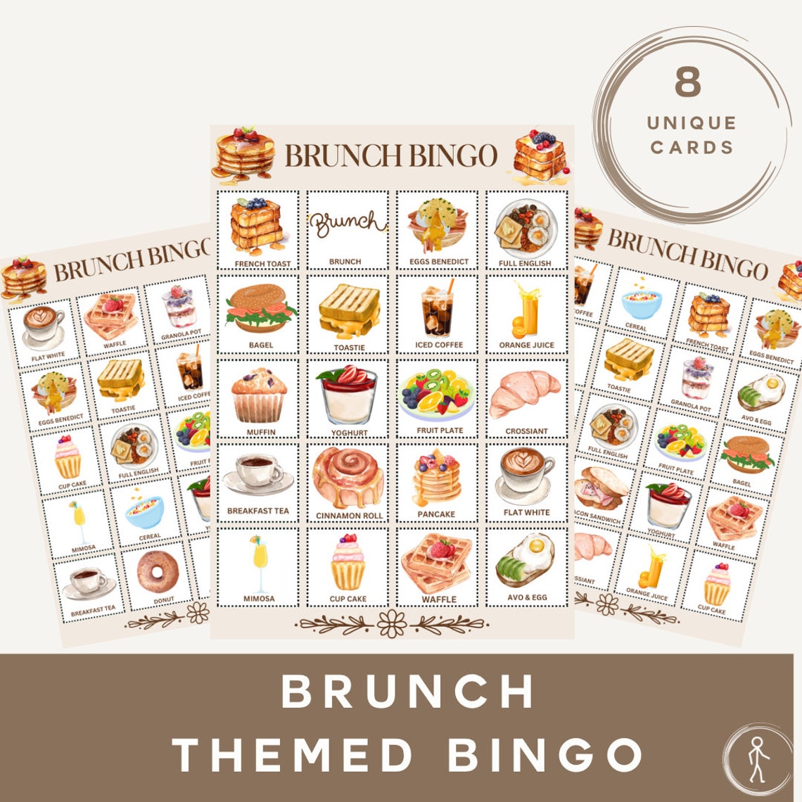 Brunch Bingo Game: Bridal Shower Fun (digital Download) - Etsy