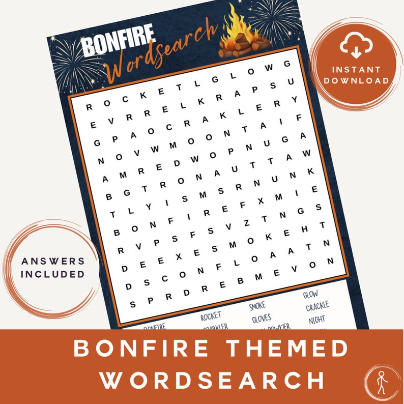Guy Fawkes / Bonfire Night - Wordsearch - Etsy