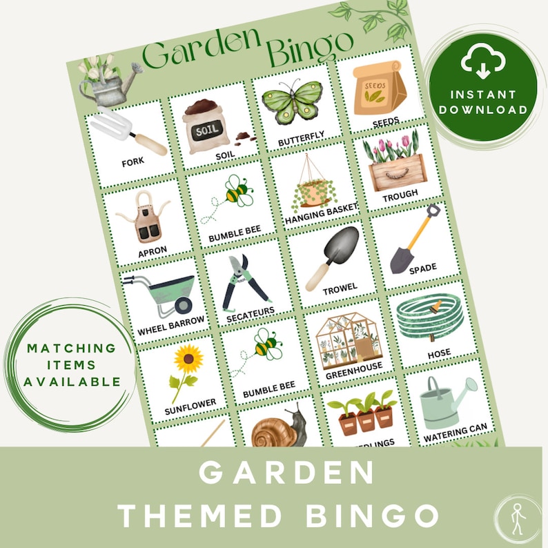 Garden Bingo | Outdoor Bingo | Summer Bingo | Garden Themed Games ...