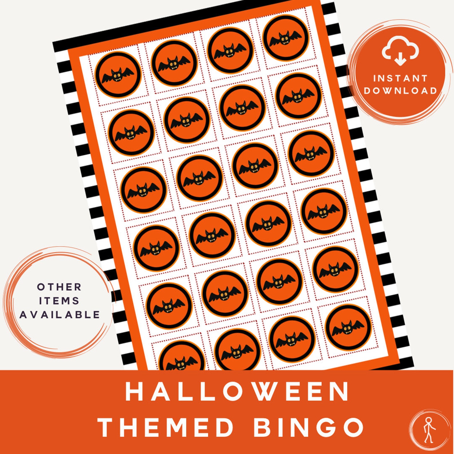 Halloween Bingo Game: Family Fun, Autumn Party (instant Download) - Etsy