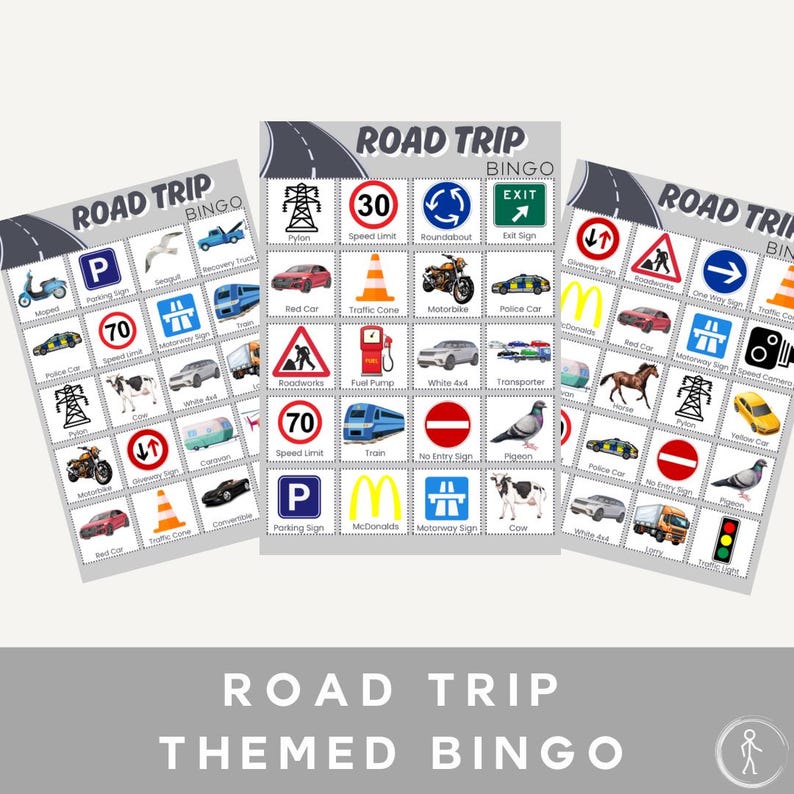 Road Trip Bingo Game for Kids – UK Edition | Printable Car Game ...