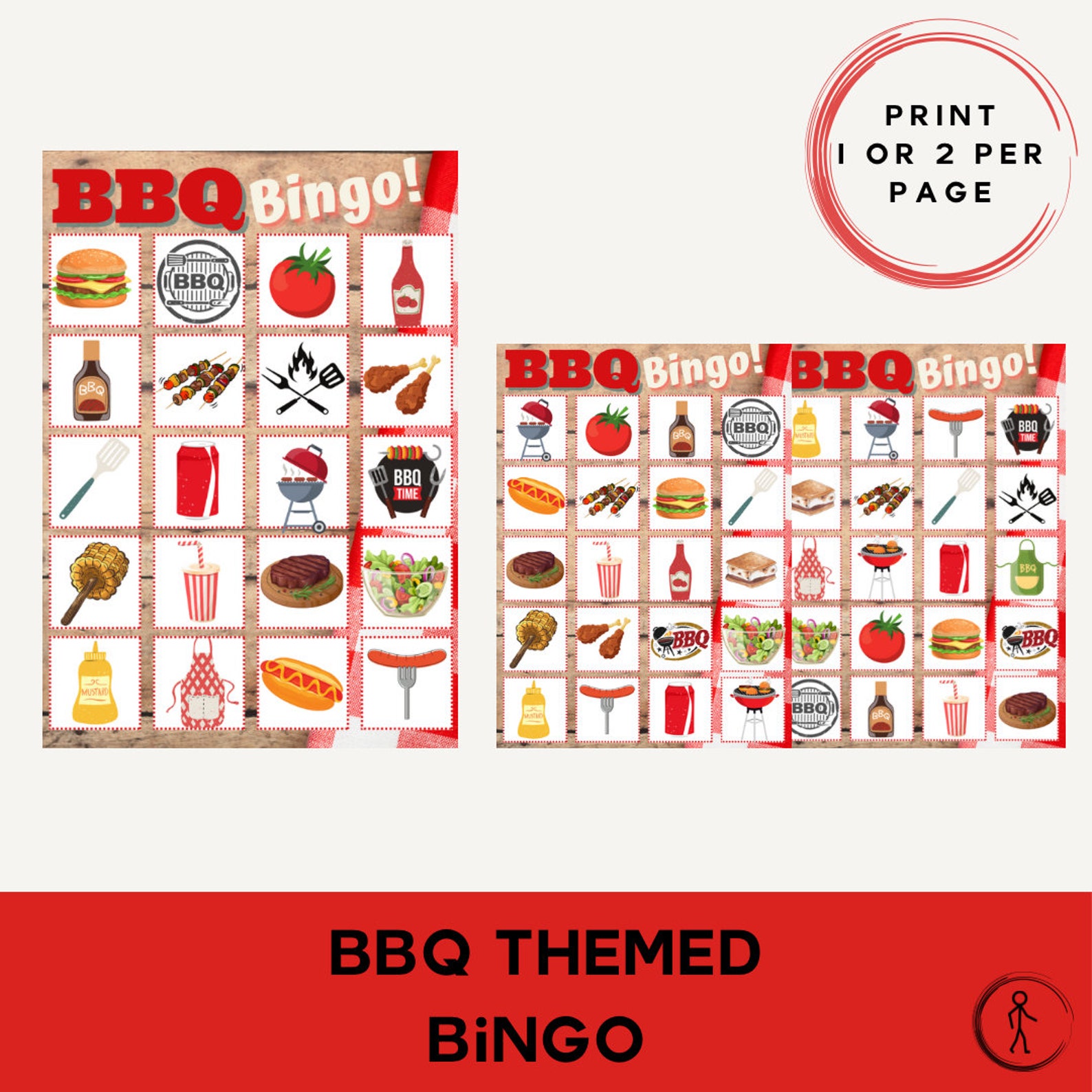 BBQ Bingo | Family Themed Bingo | Retro Games | Summer Bingo | BBQ ...