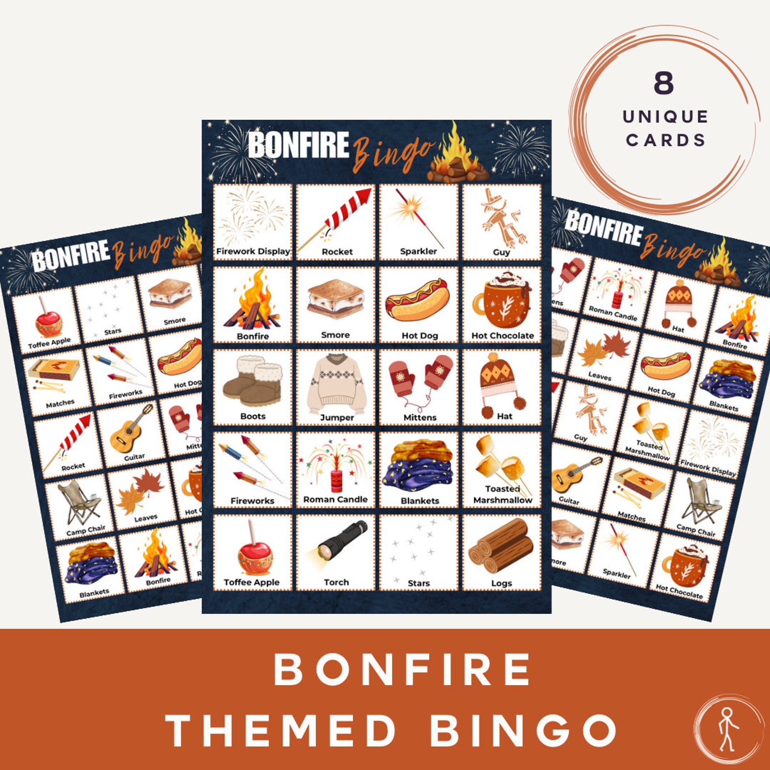 Bonfire Bingo | Bonfire Themed Game | Firework Bingo | Guy Fawkes ...