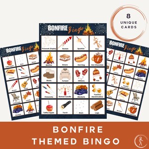 Bonfire Bingo | Bonfire Themed Game | Firework Bingo | Guy Fawkes ...