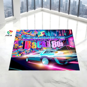 Vintage 80s Vinyl Banner: Retro Party Backdrop, Custom Wall Art - Etsy